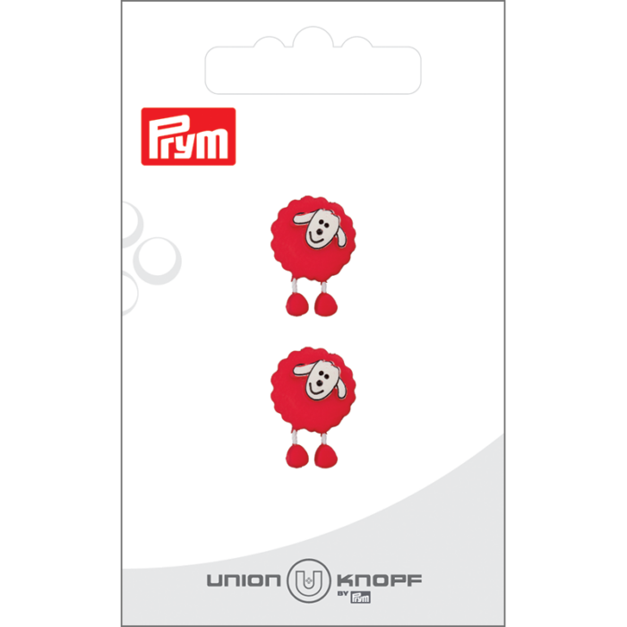 Prym Union Knopf Buttons-18mm Sheep Red shank-2 pack – BeyondThePinkDoor