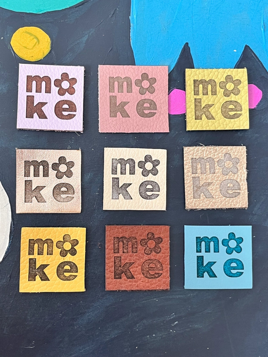 Make | Leather Label | Pack of 1 | TWO STITCHES – BeyondThePinkDoor