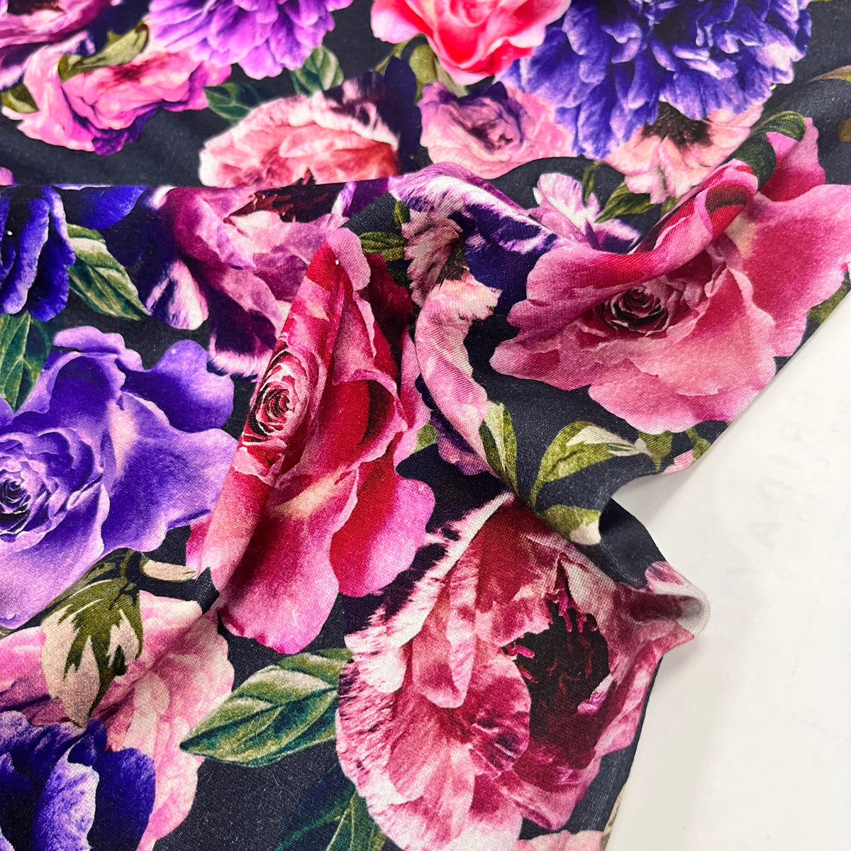 Purple Floral Print | Ponte – BeyondThePinkDoor