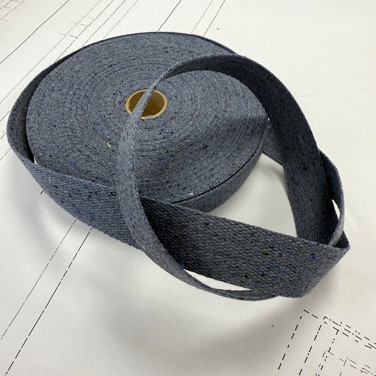 30mm Mottled Webbing | Denim – BeyondThePinkDoor