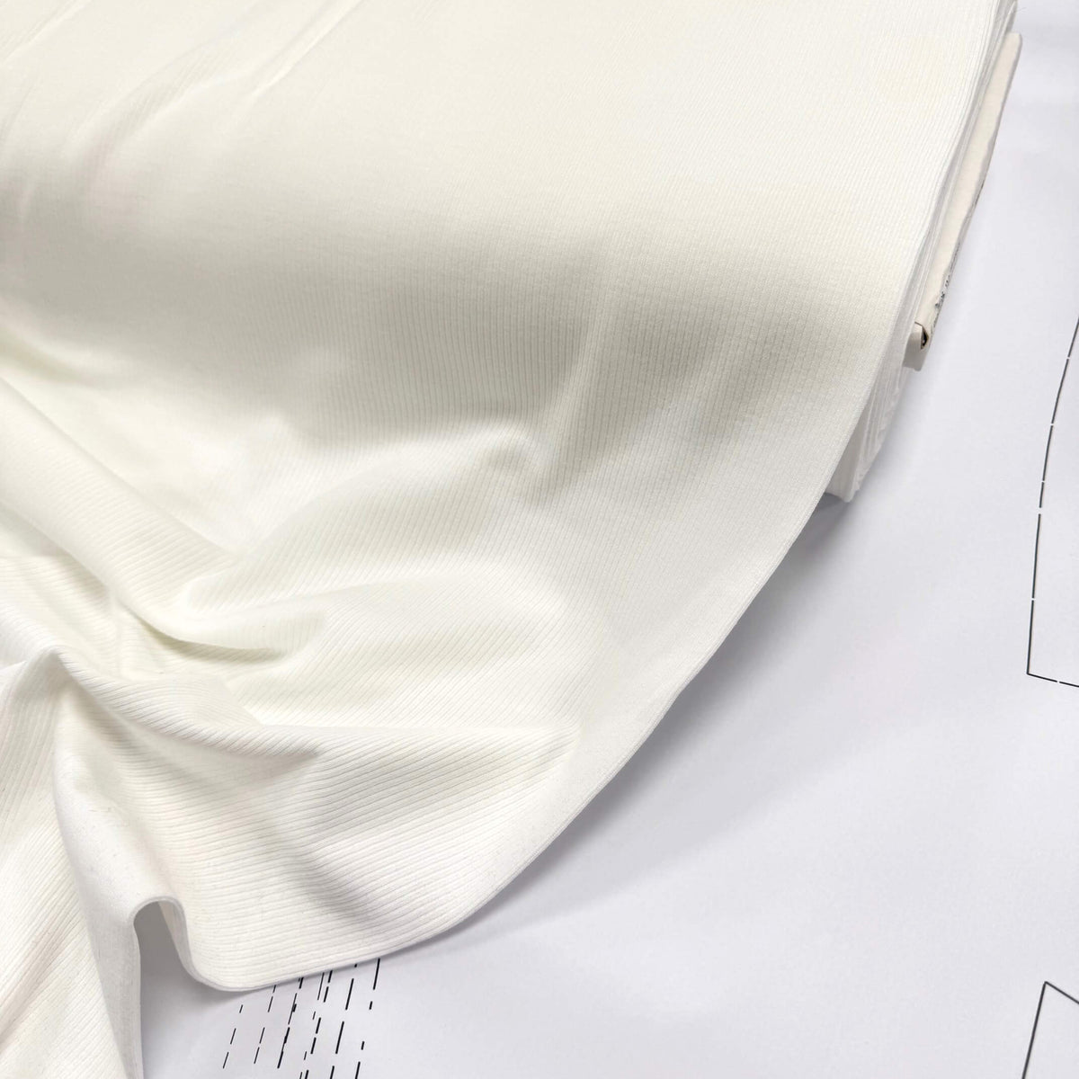 Ribbed Cotton Jersey | Off white – BeyondThePinkDoor