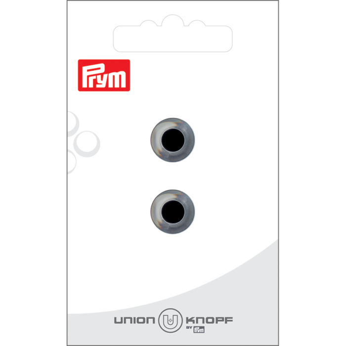 Prym Union Knopf Buttons-12mm Black Teddy eyes shank-2 pack ...
