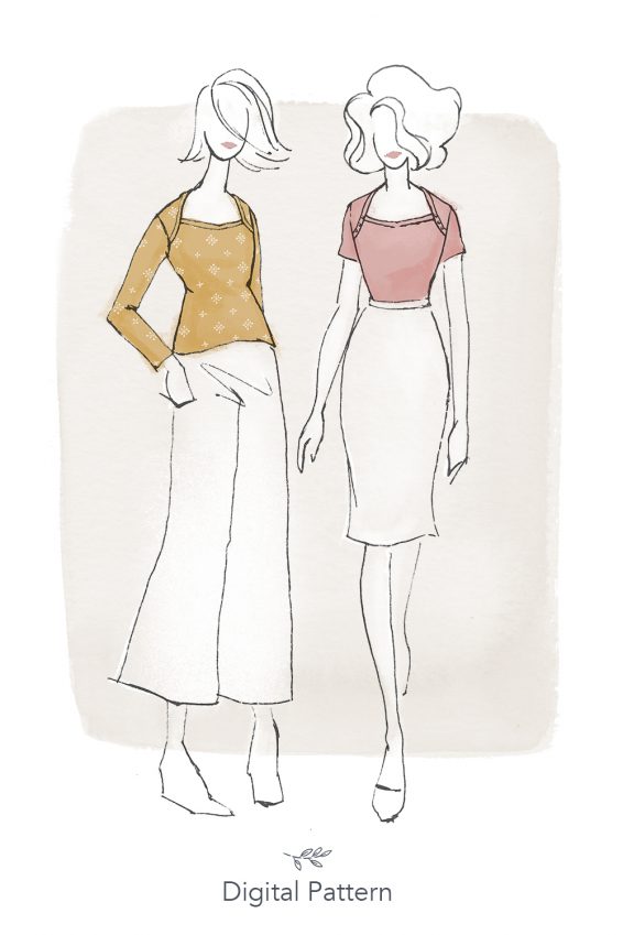 Jennifer Lauren Handmade-Bronte Top- PDF Pattern – BeyondThePinkDoor