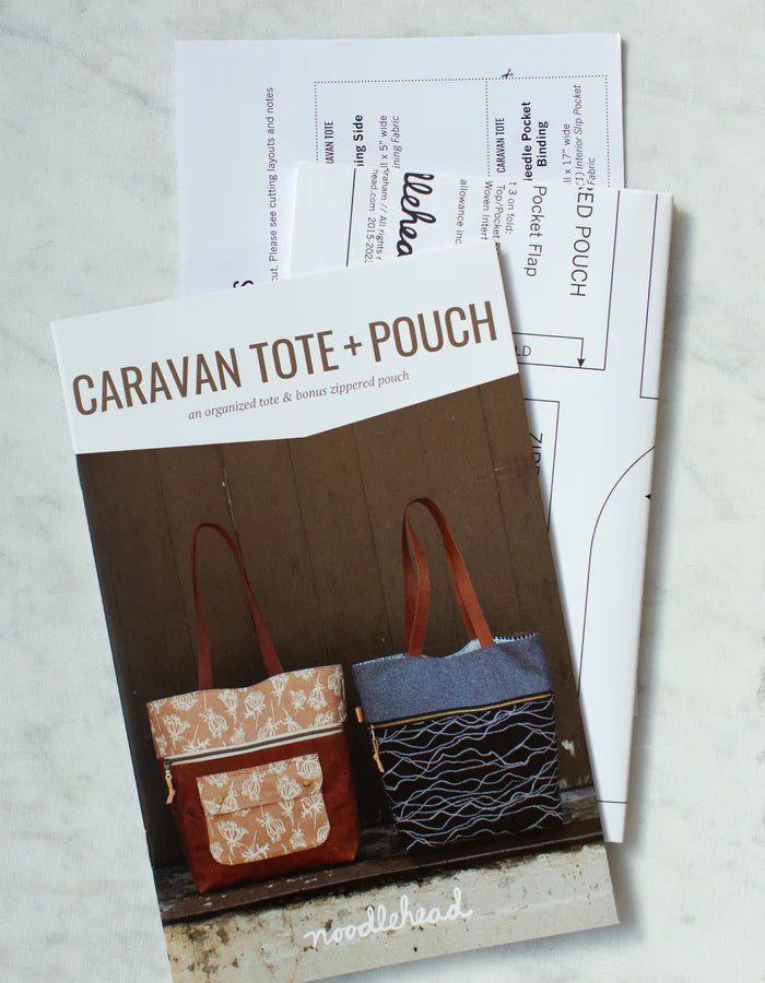 NoodleHead-Caravan Tote & Pouch Pattern – BeyondThePinkDoor