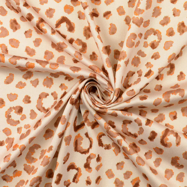 Viscose satin | Digital Animal Print | Amber – BeyondThePinkDoor