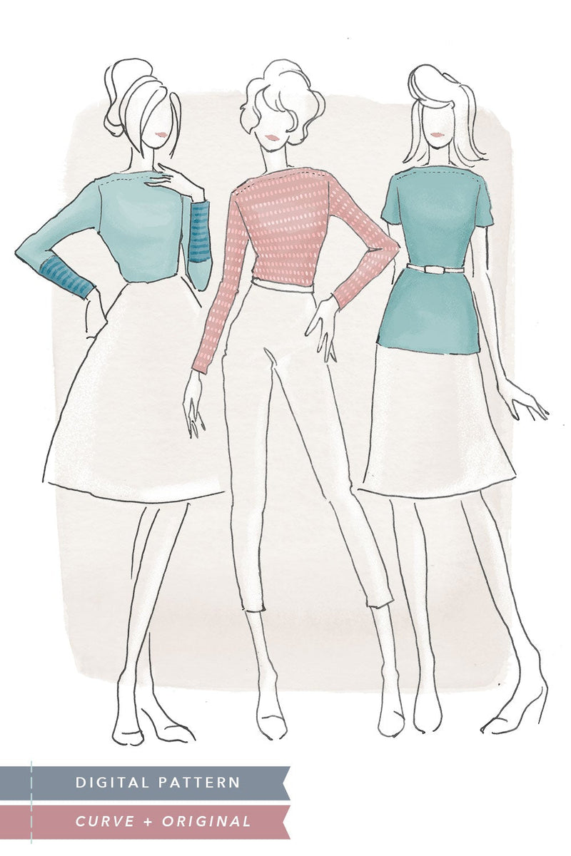 Jennifer Lauren Handmade-Gable Top-ORIGINAL/CURVE size PDF Pattern ...