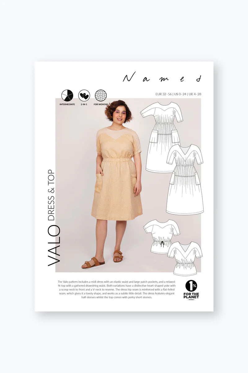 Named Clothing- Valo Dress & Top Sewing Pattern – BeyondThePinkDoor